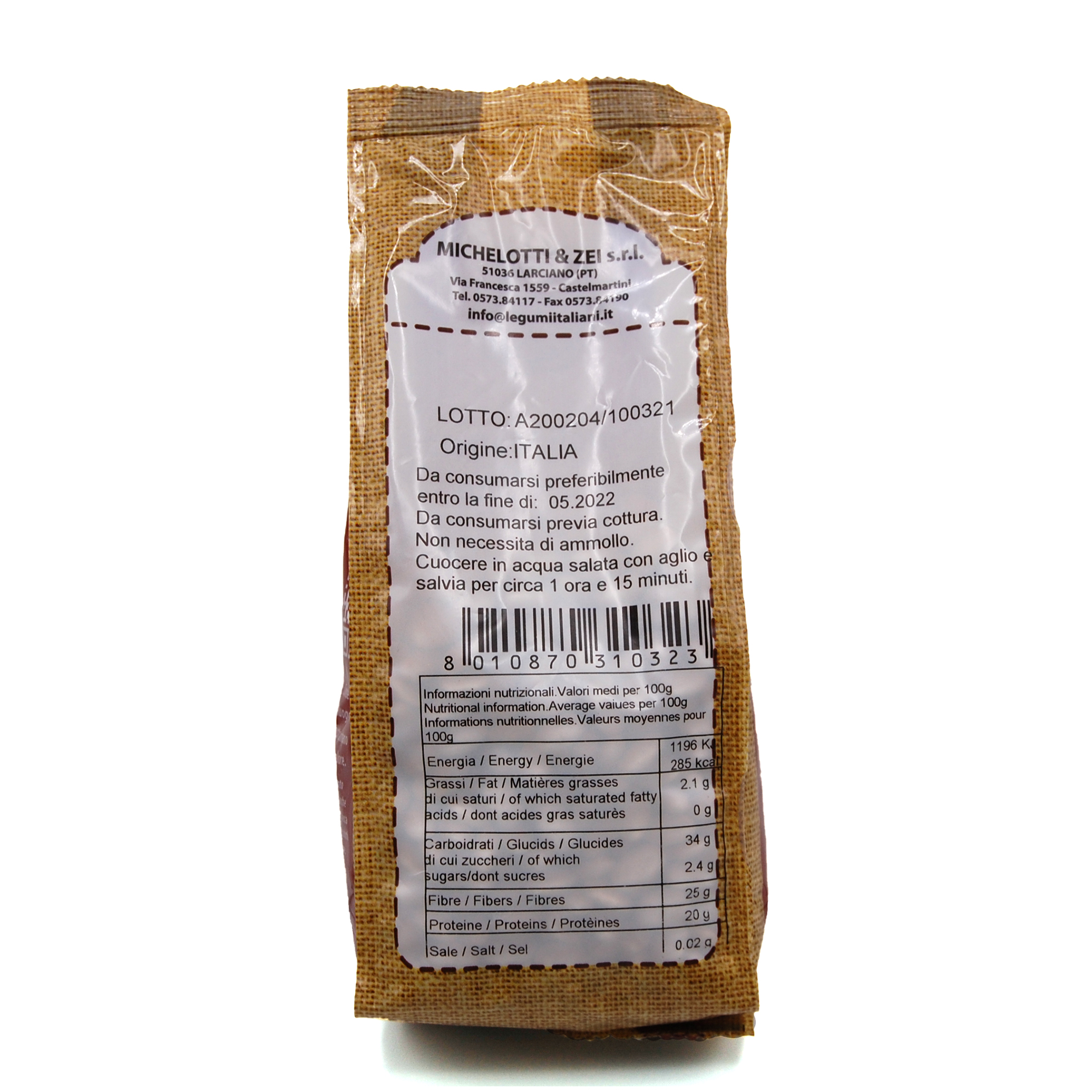 Fagioli Piattelline Italiane | Legumi e Cereali Italiani | Legumi Italiani